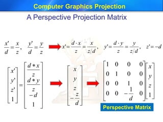 3 projection computer graphics | PPT