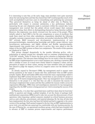 3. Project Management A Case Study Of A Successful Erp Implementation | PDF