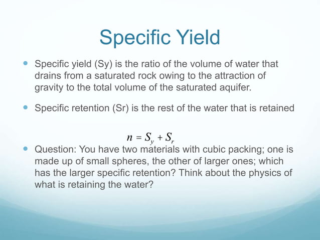 3 - PropAquifers.pptx Hydrogeology Geology | PPT