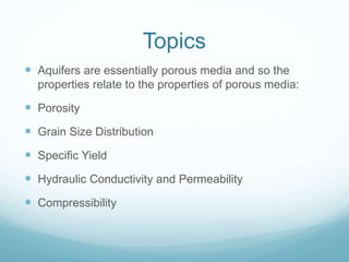 3 - PropAquifers.pptx Hydrogeology Geology | PPTX