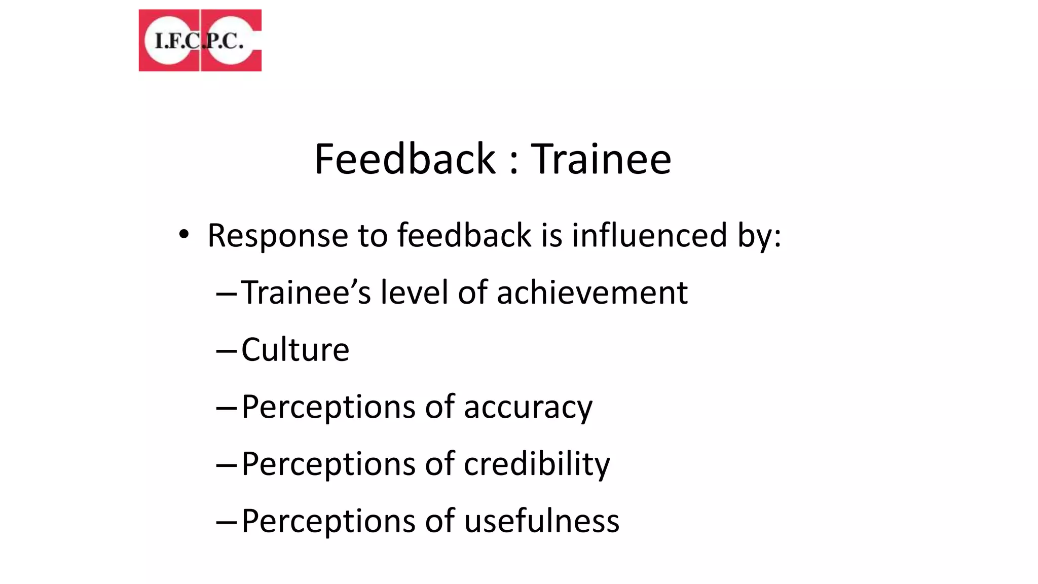 Providing feedback and making an action plan Maggie Cruickshank | PPT