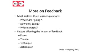 Providing feedback and making an action plan Maggie Cruickshank | PPT