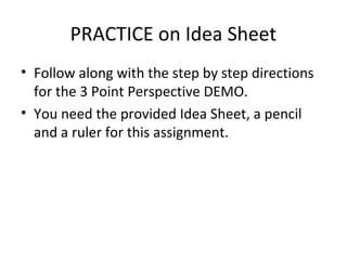 3 point perspective letters | PPT