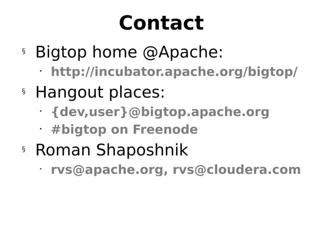 Deploying Hadoop-Based Bigdata Environments | PPT