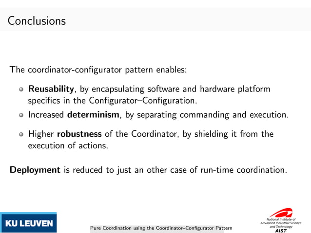 Pure Coordination Using The Coordinator Configurator Pattern Ppt