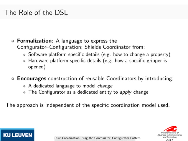 Pure Coordination Using The Coordinator Configurator Pattern Ppt