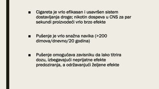 Pušenje i zavisnost, Snežana Alčaz | PDF