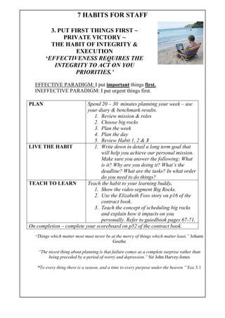 3. Put First Things First | PDF