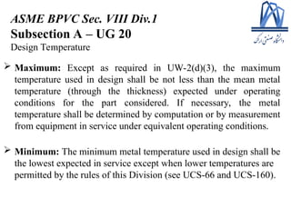 SECTION-VIII RULES FOR CONSTRUCTION OF PRESSURE VESSELS | PPT