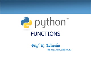 3-Python Functions.pdf in simple......... | PPT