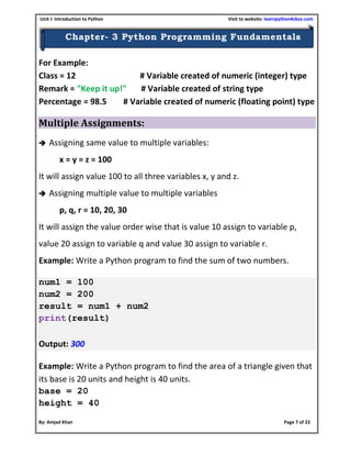 3-Python Python oho pytho hdiwefjhdsjhds | PDF