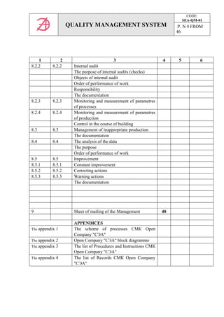 3. quality management manual | PDF