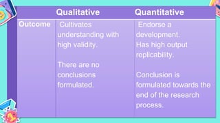 3-Quantitative and Qualitative Research and principles | PPT
