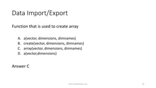 3 R Tutorial Data Structure | PPT