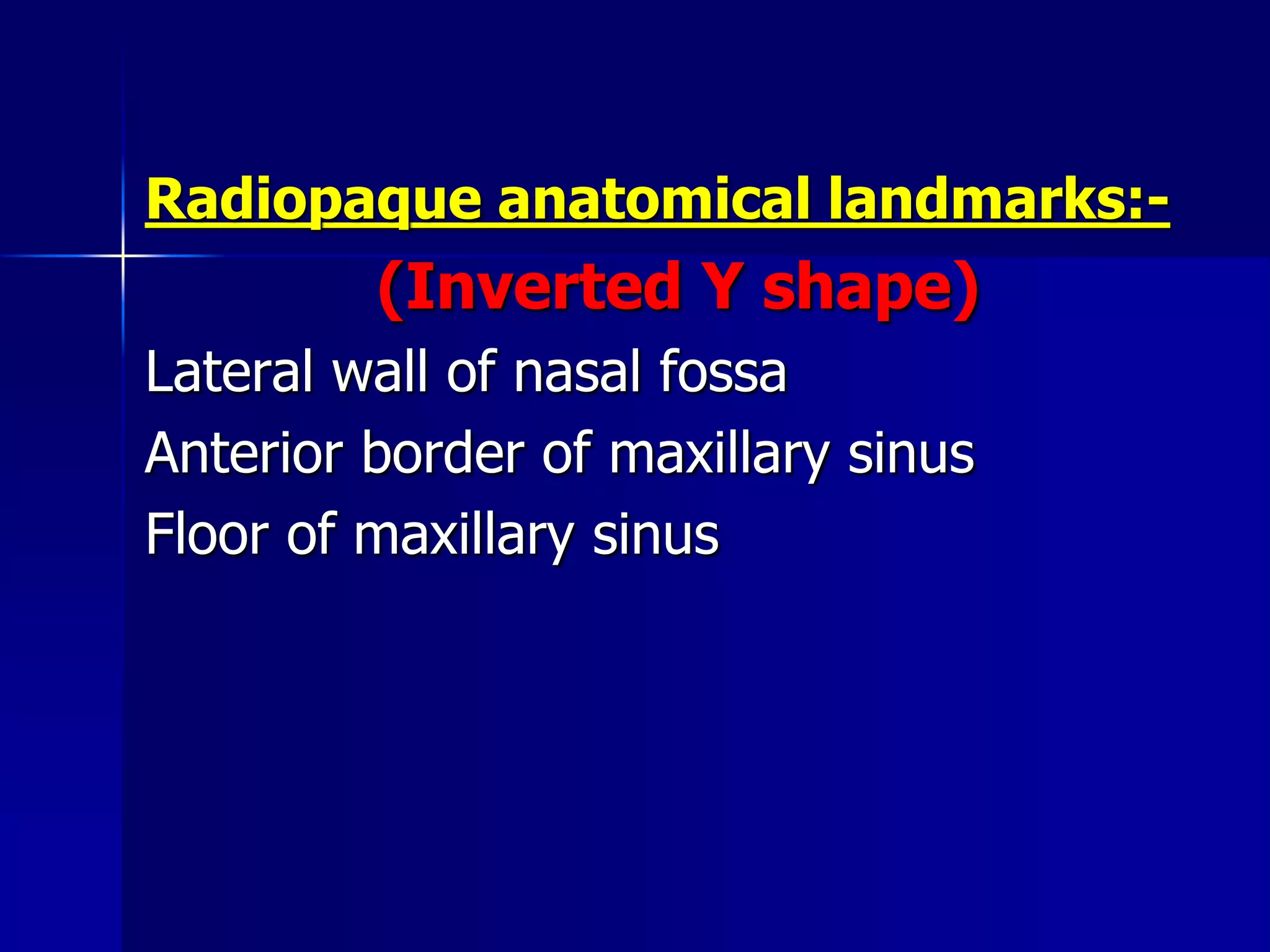 Radiographic Anatomical Landmarks | PPSX