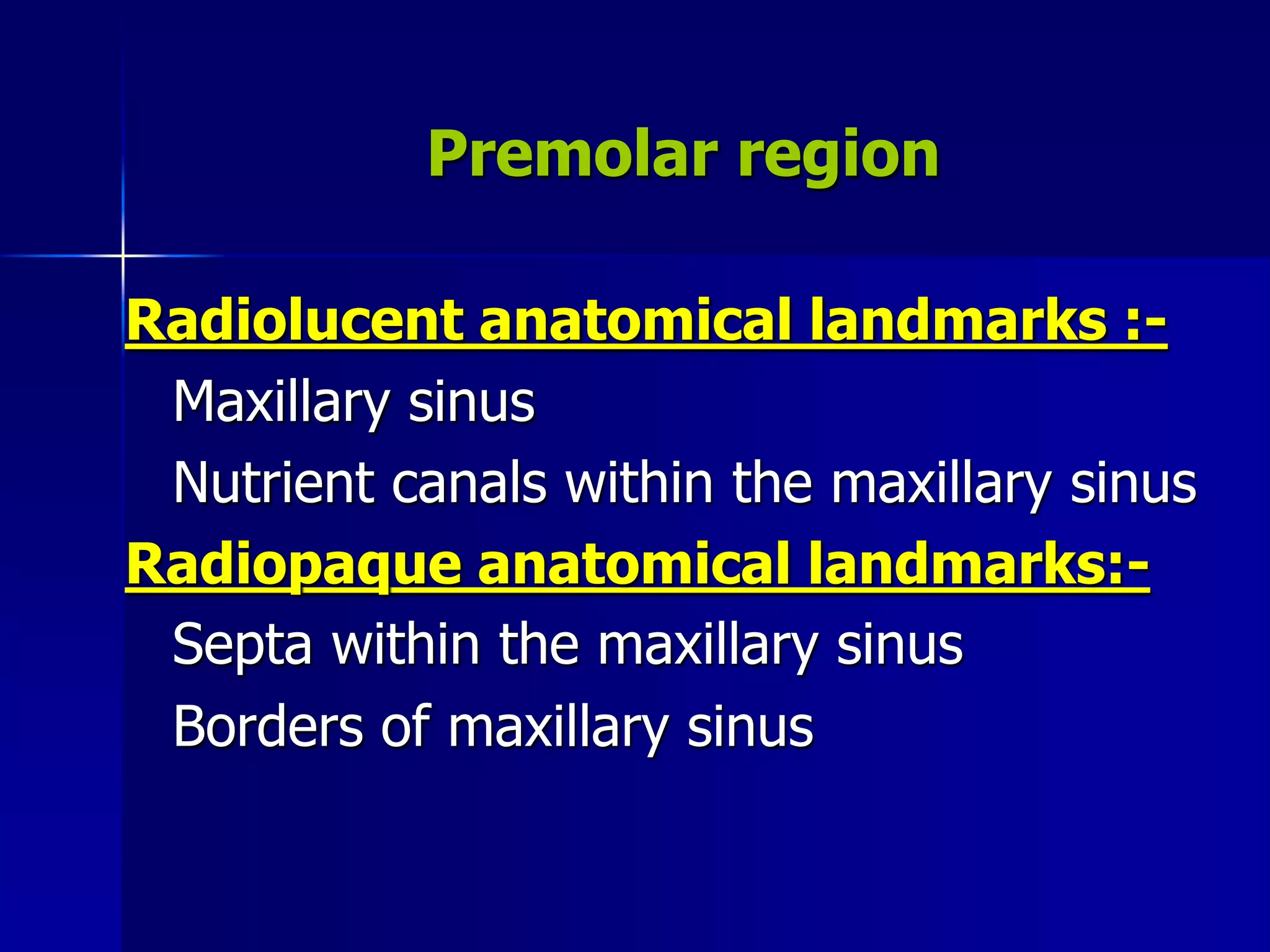 Radiographic Anatomical Landmarks | PPSX | Dental Health | Diseases and ...