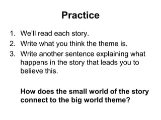 3 - reading comprehension theme 2 | PPT