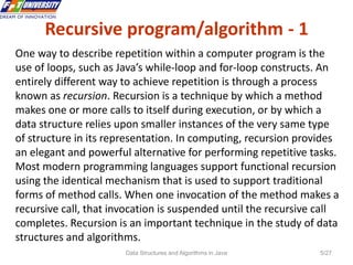 3-Recursion.ppt | Programming Languages | Computing
