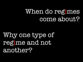 Regimes | PPT