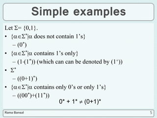 Regular Languages | PPT