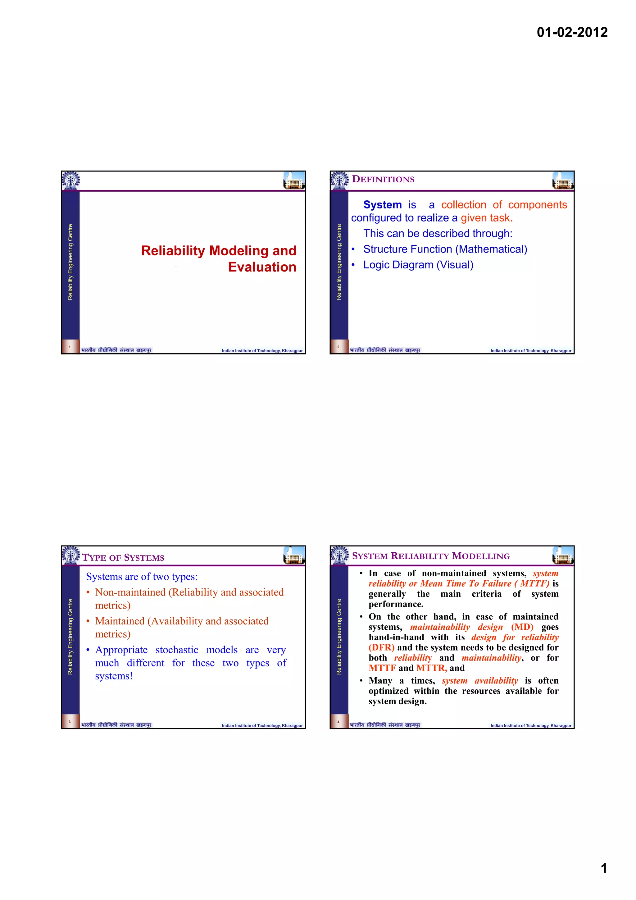 3. reliability modelling | PDF