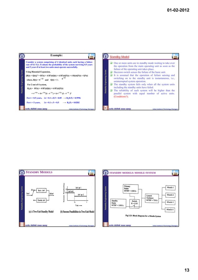 3. reliability modelling | PDF | Operating Systems | Computer Software ...