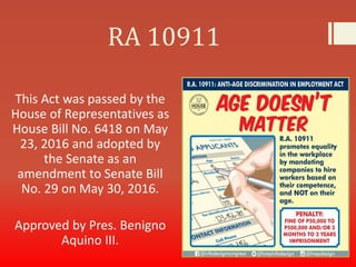 Republic Act 10911 | PPT