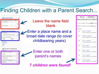 3 Family Search Research | PPT