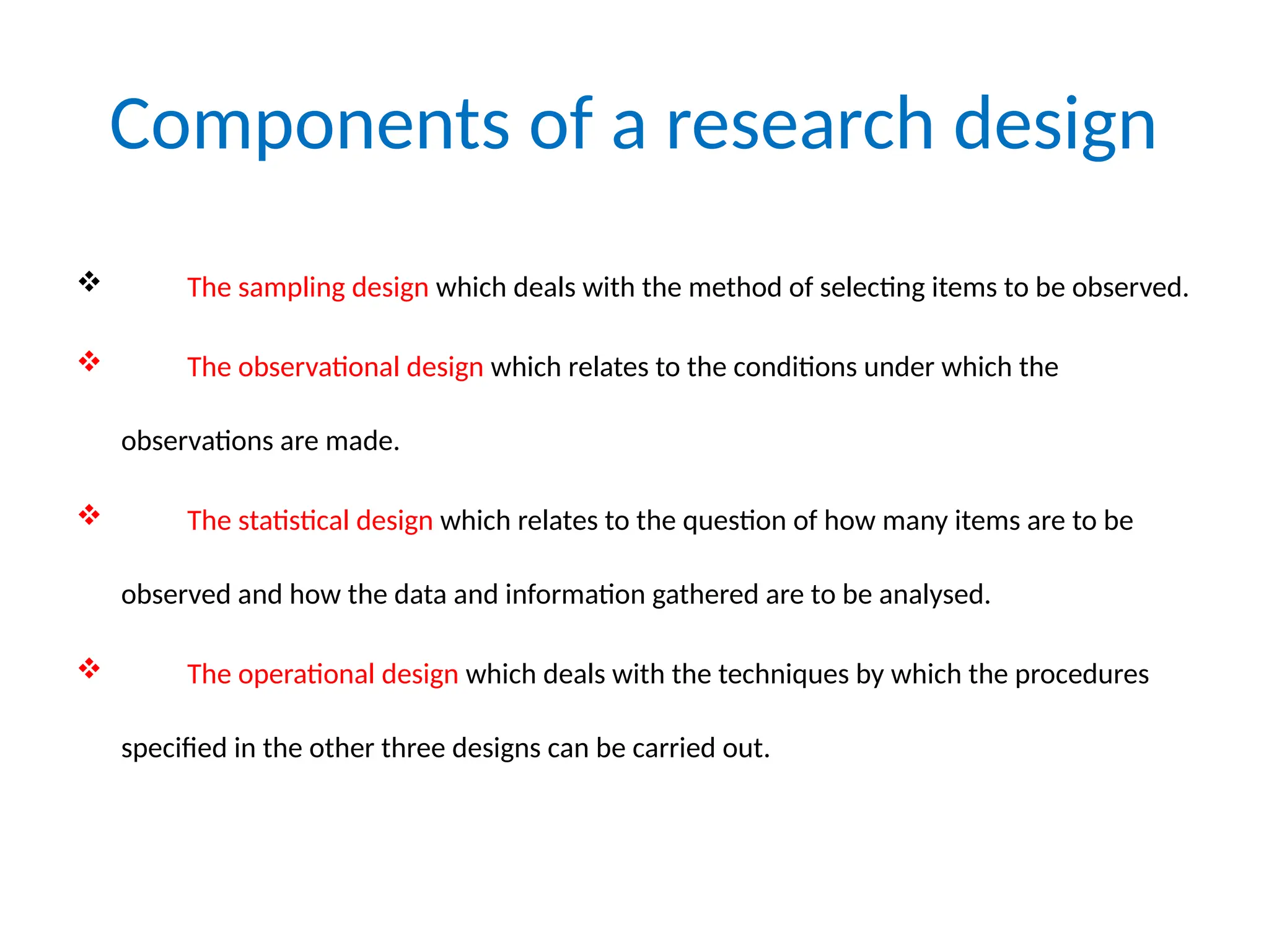 Introduction to research design in research methodology | PPTX