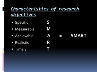 Research Objectives | PPT