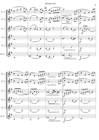 River City - Jacob de Haan - Set of Clarinets | PDF