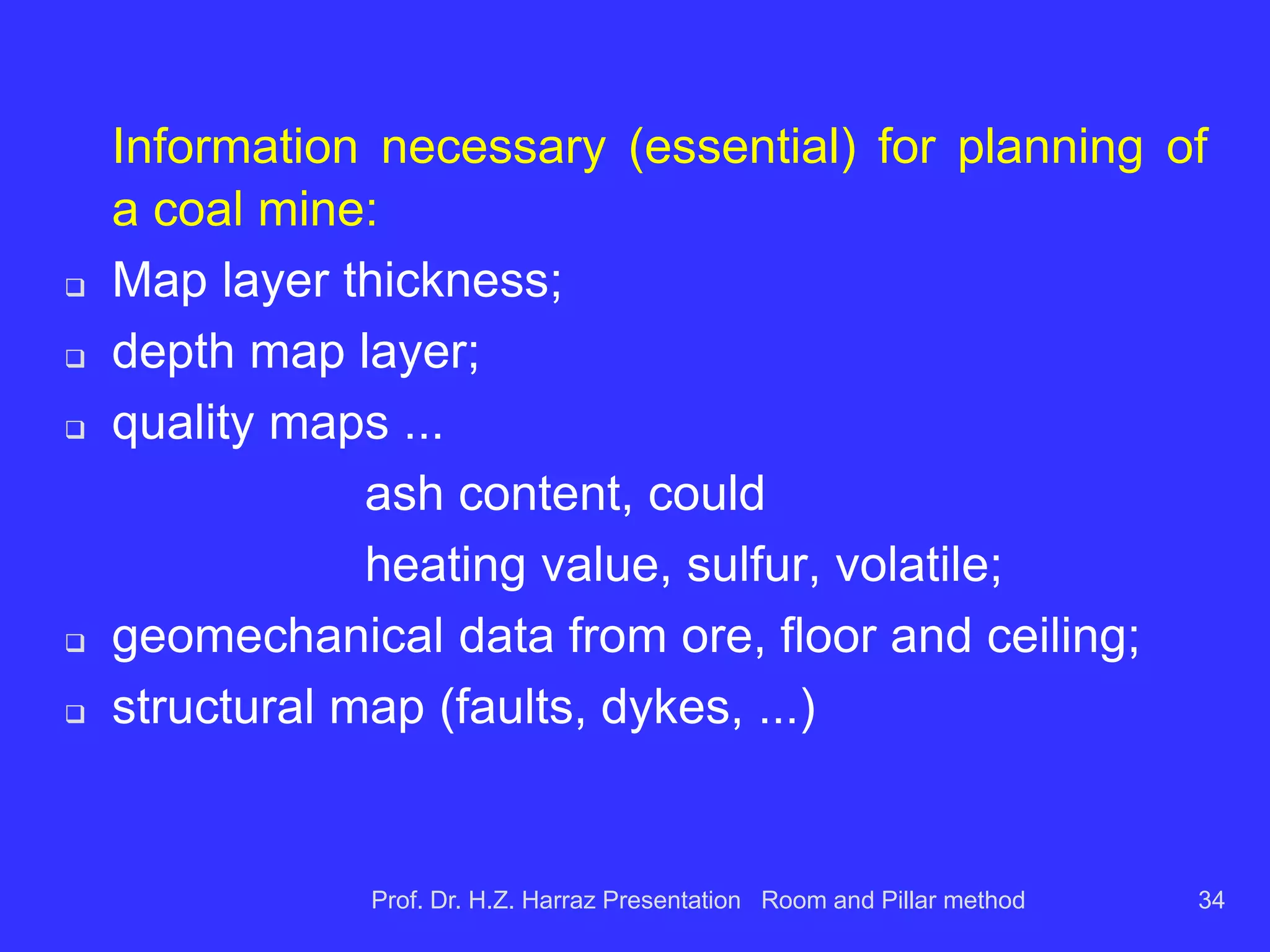 Room and Pillar Mining Method | PDF