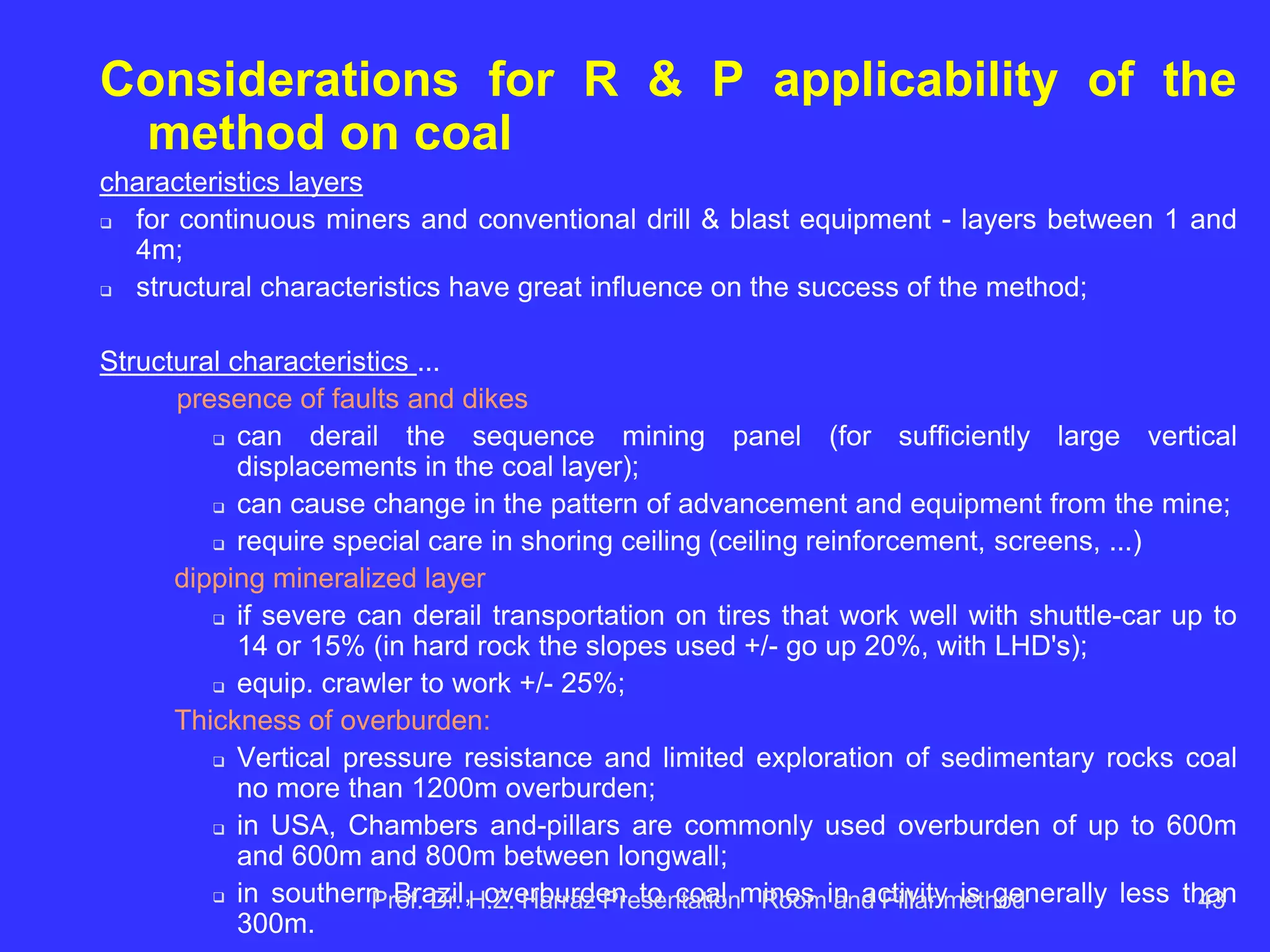 Room and Pillar Mining Method | PDF