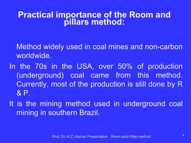 Room and Pillar Mining Method | PDF | Geology | Science