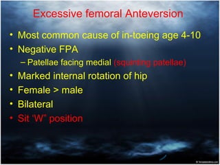 Rotational deformities of lower extremity in children | PPT