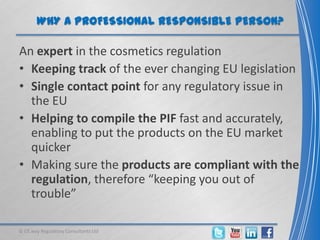 Cosmetics responsible person EU | PPTX