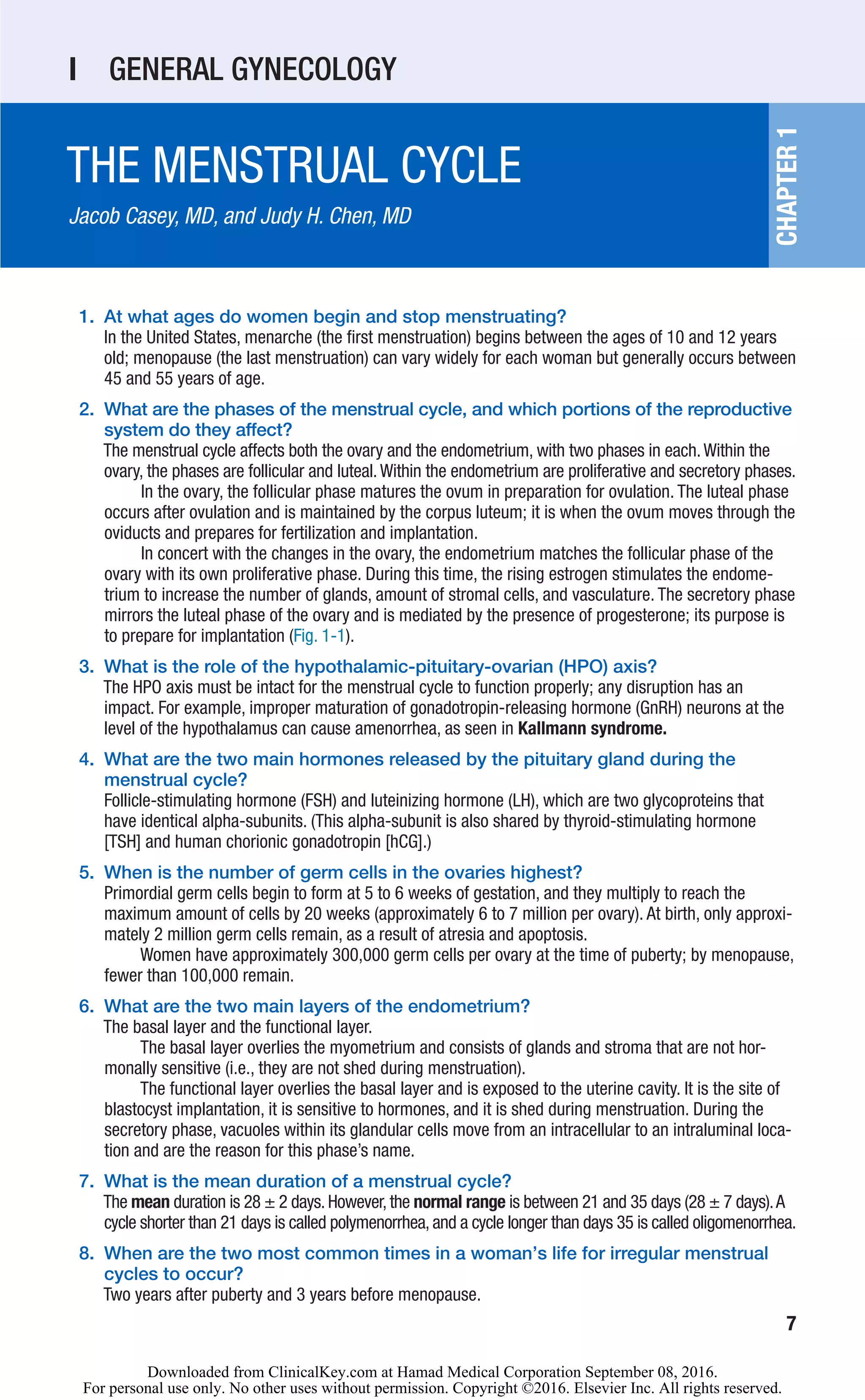 the menstrual cycle | PDF