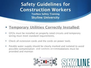 3. safety guidelines for construction workers | PPT