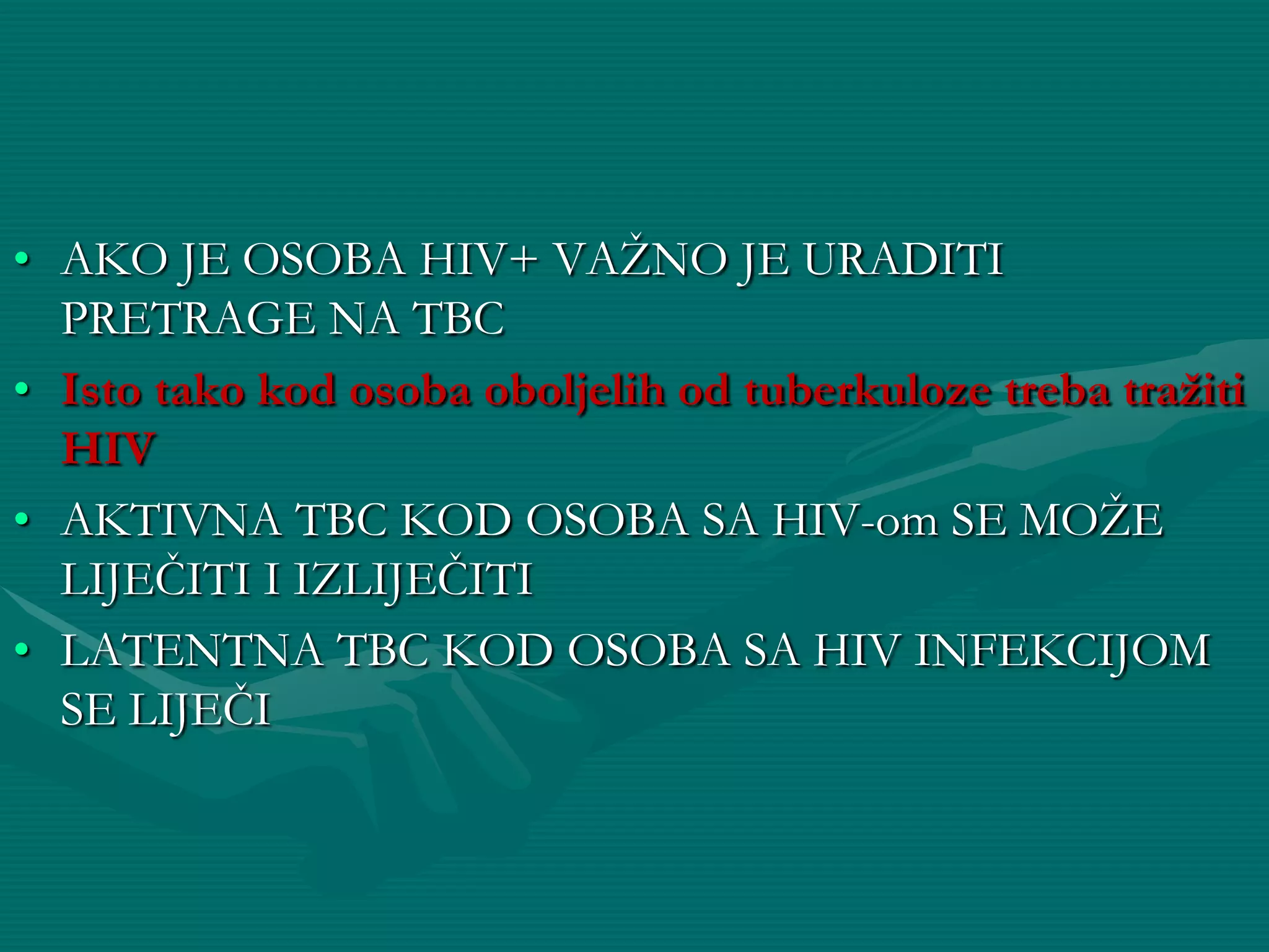 sana sabovic - hiv i tbc | PPTX