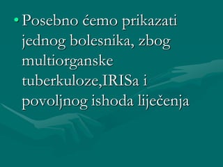 sana sabovic - hiv i tbc | PPTX