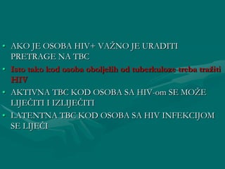 sana sabovic - hiv i tbc | PPTX