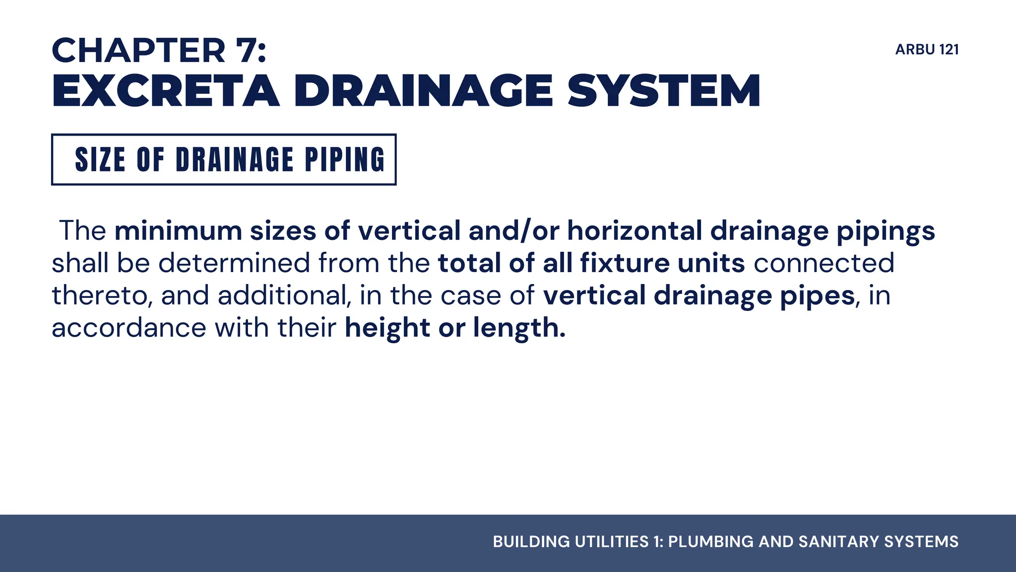 Sanitary Drainage Systems - Drain and waste piping systems | PDF