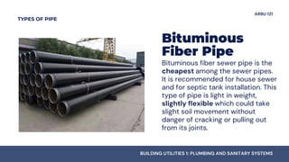 Sanitary Drainage Systems - Drain and waste piping systems | PDF