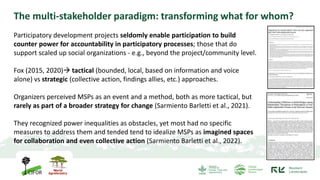 A place at the table is not enough: Landscape management multi ...