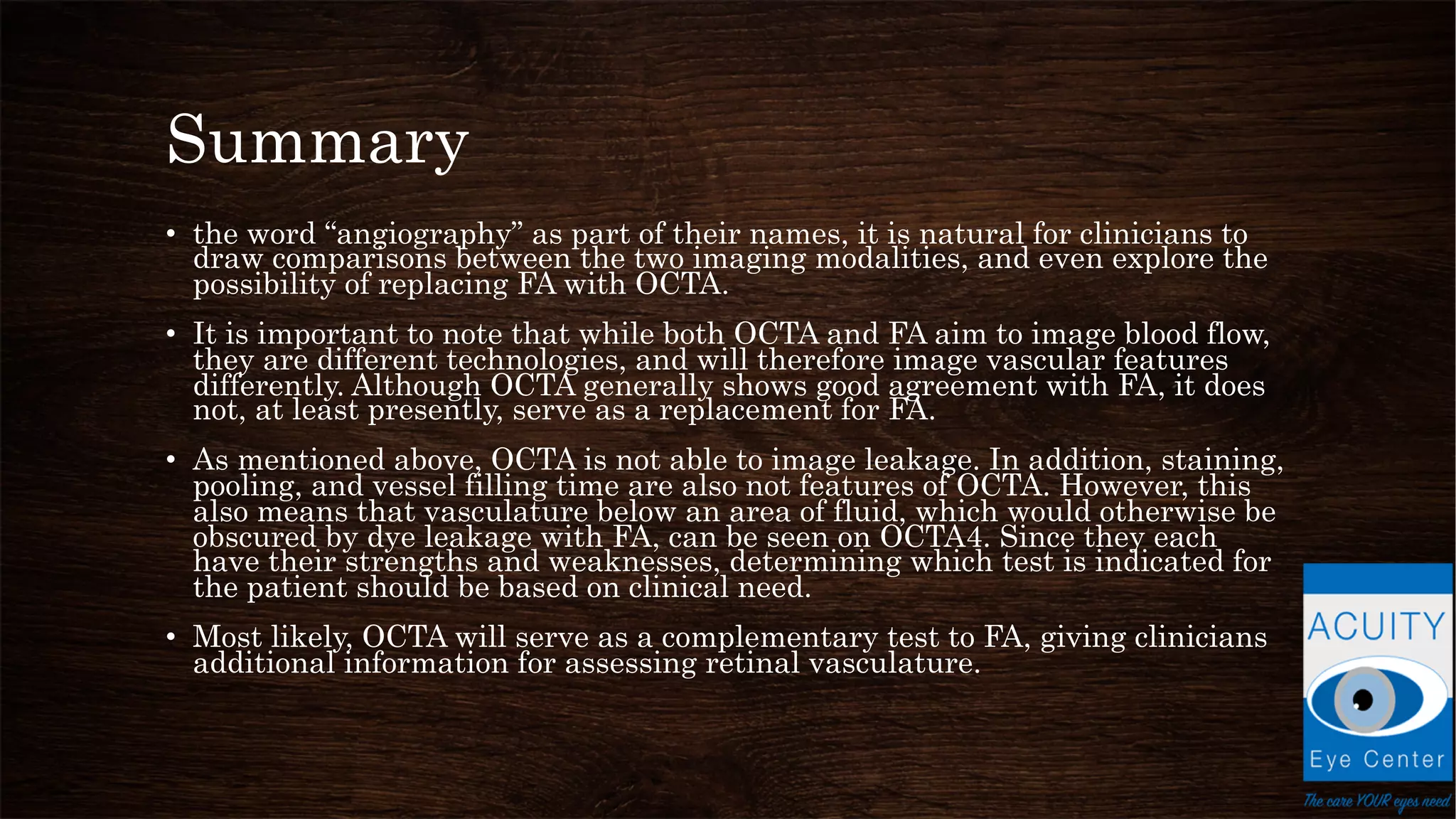 OCTA (OCT Angiography) Strengths and Limitations | PDF