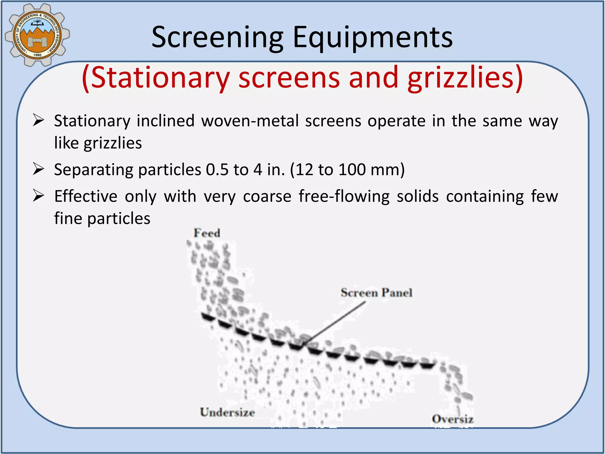 screening of solid particles | PDF