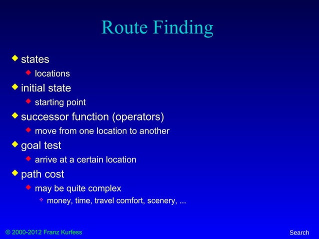 Artificial Intelligence -- Search Algorithms | PPT