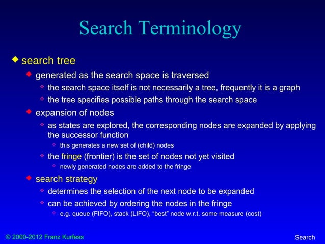 Artificial Intelligence -- Search Algorithms | PPT