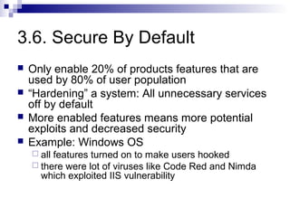 3 secure design principles | PPT