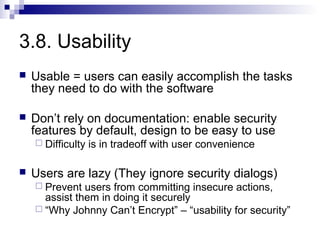 3 secure design principles | PPT